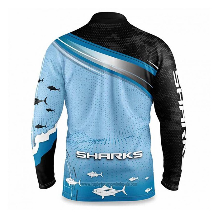 NRL Cronulla Sutherland Sharks Rugby Jersey 2022 Fish Finder